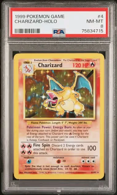 1999 POKEMON GAME #4 Charizard-Holo - Psa 8 - Nm-Mt £822.70 - PicClick UK