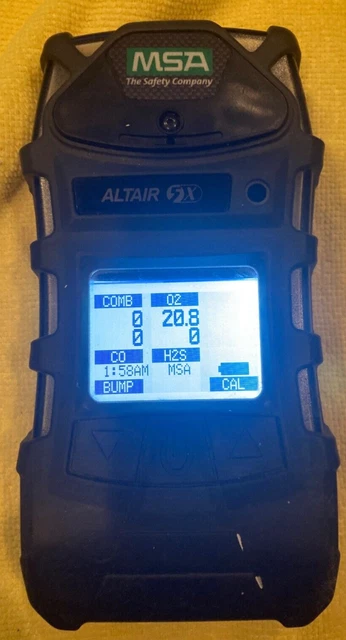 MSA ALTAIR 5X Gas Detector - Calibrated - LEL, O2, CO, H2S $750.00 ...