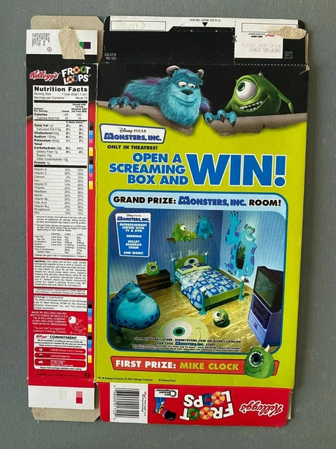KELLOGG'S FROOT LOOPS featuring Disney Pixar Monsters Inc. Boîte à cris ...
