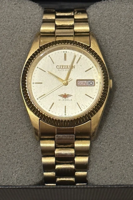 NOVEMBER 1984 VINTAGE Men's Citizen Eagle 7 Very Rare Gold Automatic ...