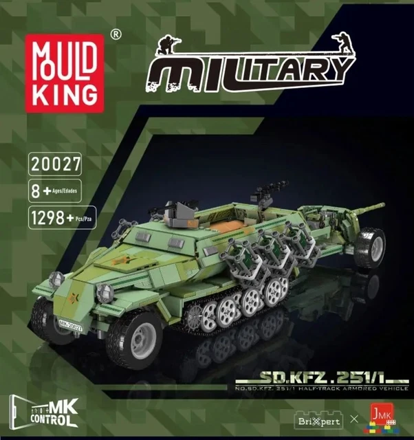 MOULD KING RC Remote Control Half Track SDKFZ 251 WW2 Tank 1298pc £54. ...