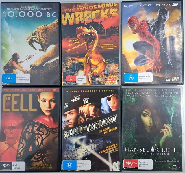 SCIFI FANTASY ACTION DVD Bundle Bulk Lot Movie Pack X 6 Movies Region 4 ...