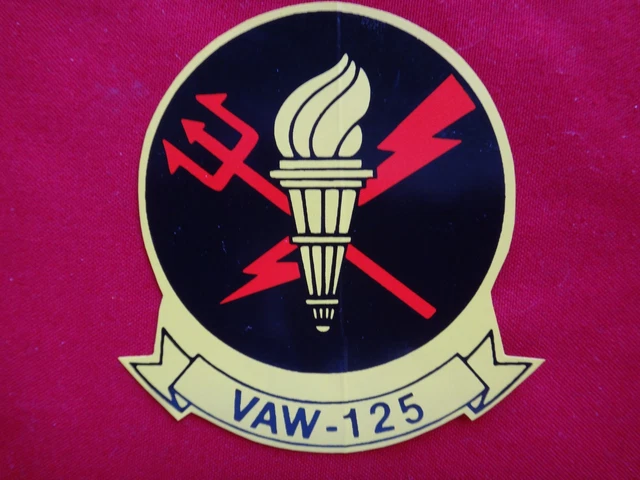 US NAVY AIRBORNE Early Warning Squadron VAW-125 TORCH BEARER Decal ...