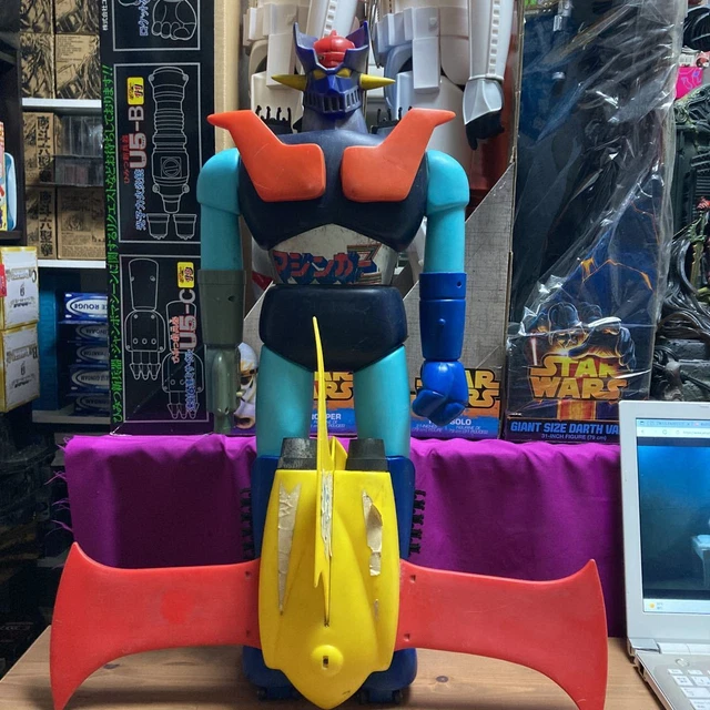 VINTAGE POPY JUMBO MACHINDER - MAZINGA Z FIGURE + Jet Scrander Hover ...