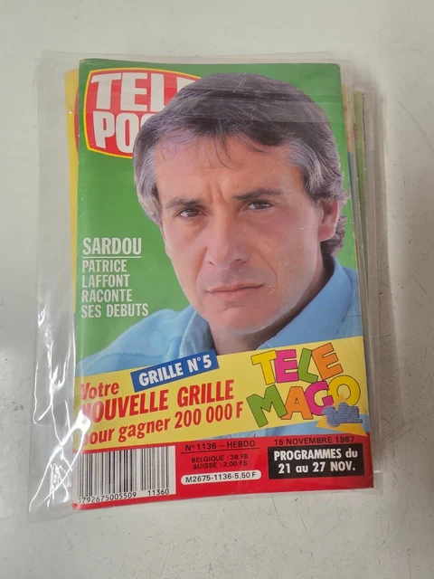 TELE POCHE N°1136 Nov 1987 Michel Sardou-Patrice Lafont EUR 6,00 ...
