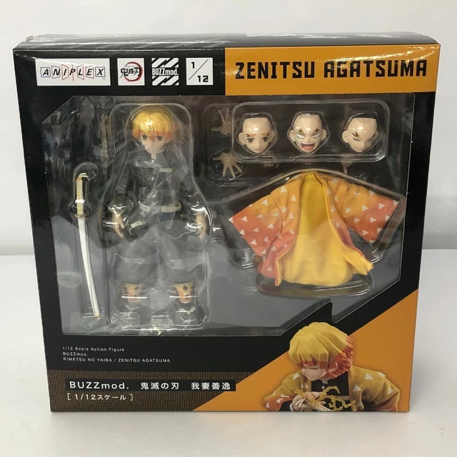 ANIPLEX BUZZMOD. FIGURINE Demon Slayer Zenitsu Agatsuma 1/12 Japan ...