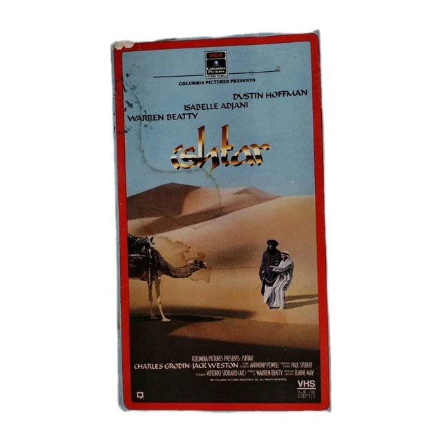 ISHTAR VHS, 1991, Dustin Hoffman Warren Beatty Isabel Adjani. PG-13 ...