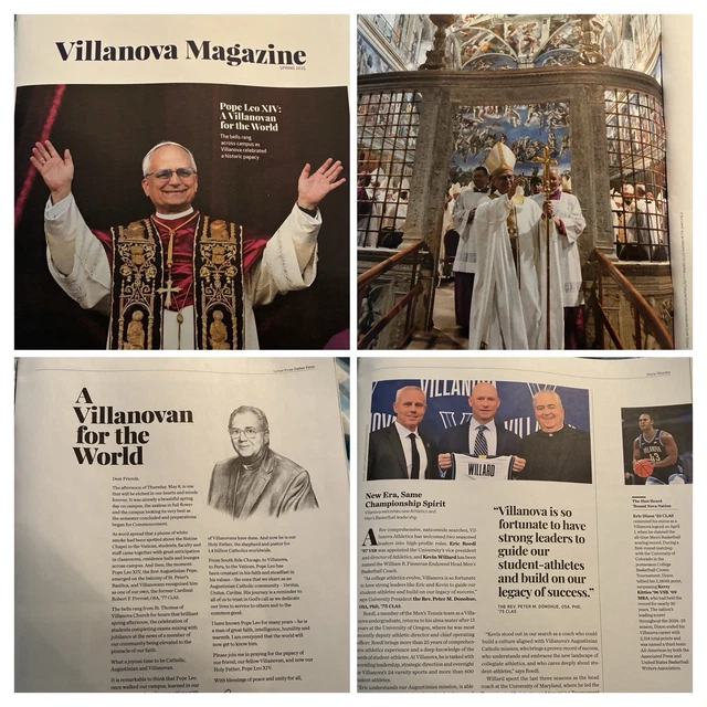 VILLANOVA MAGAZINE VILLANOVAN Pope Leo XIV Rare 2025 COLLECTIBLE Alumni ...