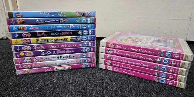 BARBIE MOVIE COLLECTION Bundle X15 DVD's including Classic Barbie Movie ...