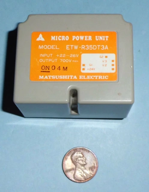 MICROPOWER DC/DC CONVERTER 24Vdc to 700Vdc-MATSUSHITA #ETW-R35DT3A $3. ...
