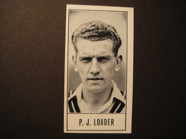 BARRATT TEST CRICKETERS B Series #22 Peter Loader Surrey England Bowler ...