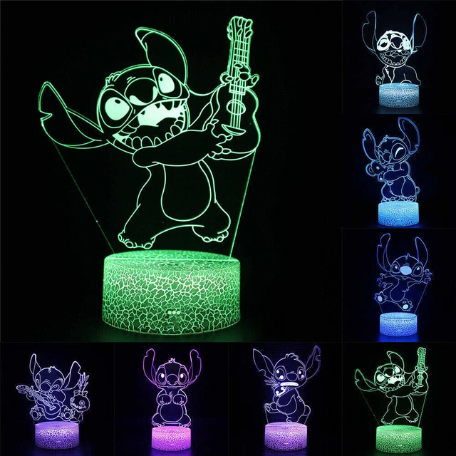 3D LILO & Stitch Night Light LED Desk Lamp Touch Control Kids Room ...