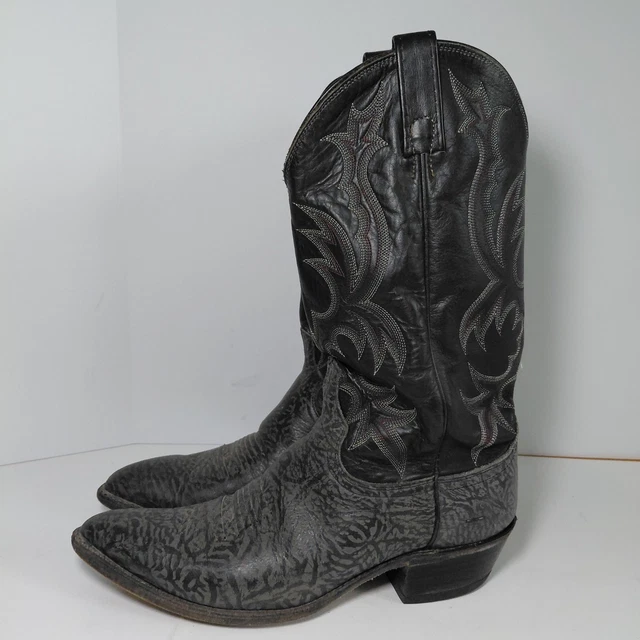 MENS DAN POST Gray Leather Cowboy Boots Size 10 D Style 16746 £49.88 ...