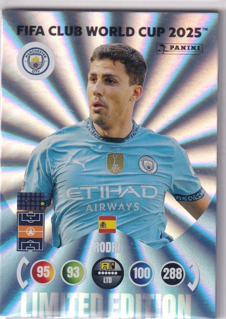 PANINI 2025 FIFA Club World Cup 25 Card No. Rodri Limited Edition £3.05 ...