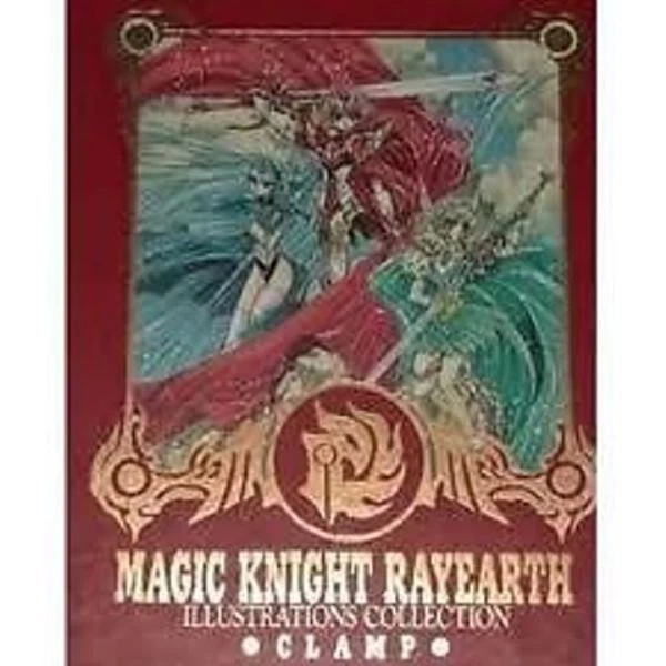 MAGIC KNIGHT RAYEARTH ILLUSTRATION CLAMP FANTASY ARTBOOK HC + POSTER ...