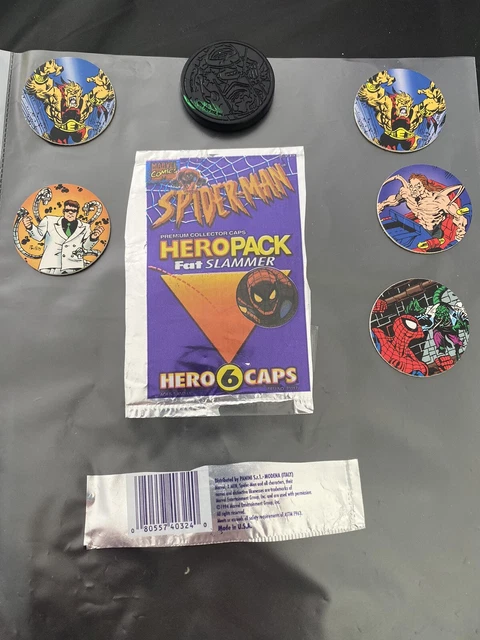 LOT 5 CAPS Spider-Man Hero Pack 6 Fat Slammers - Pog EUR 1,00 - PicClick FR