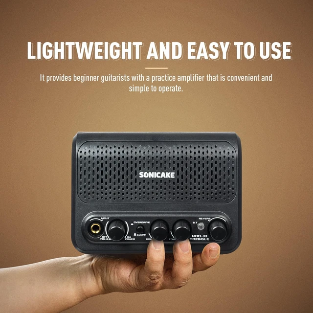 AMPLIFICATEUR DE GUITARE Mini Combo Ampli Bluetooth avec canaux Clean ...