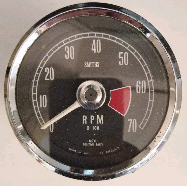 FORD CORTINA MK1 Pre Aeroflow 63 GT Rev Counter & Bracket - Positive ...