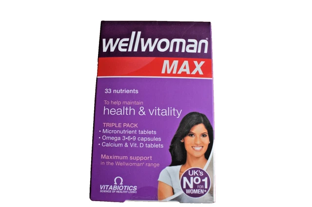 VITABIOTICS WELLWOMAN MAX 84 Tablets/ Capsules FREE POSTAGE £15.00 ...