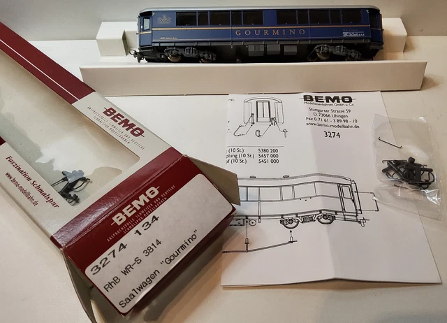 BEMO H0M SAALWAGEN RhB WR-S 3814 EUR 75,00 - PicClick DE