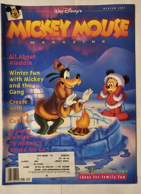 VERY RARE WALT Disney's MICKEY MOUSE MAGAZINE Winter 1993 Issue £7.04 ...