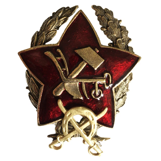 RUSSIAN RKKA SOVIET Red Army CAVALRY COMMANDER Brass Medal Badge Hammer ...