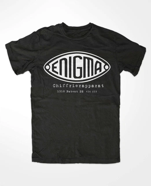 ENIGMA T-SHIRT SCHWARZ Rotor Schlüsselmaschine Nachrichtenverkehr U ...