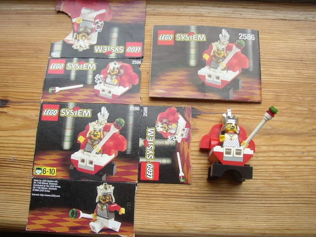 SET LEGO COMPLETO Vintage 2586 + Istruzioni + Scatola Partita Re degli ...