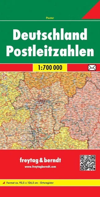 DEUTSCHLAND 1 : 700 000. Postleitzahlenkarte | (Land-)Karte | Deutsch ...
