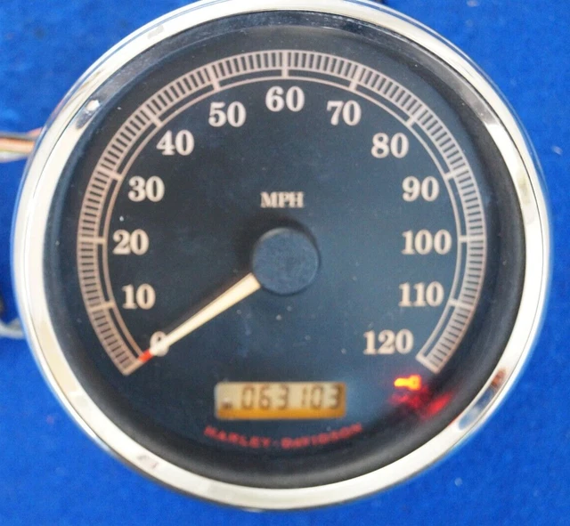 GENUINE HARLEY ROAD King Softail Dyna Speedo 5" Speedometer 2008-13 63k ...