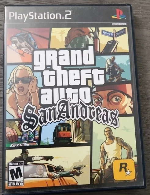 GRAND THEFT AUTO GTA San Andreas PlayStation 2 PS2 Complete in Box (No ...