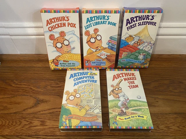 ARTHUR VHS TAPES Lot Of 5 PBS Kids Educational Children’s Shows 2X New ...