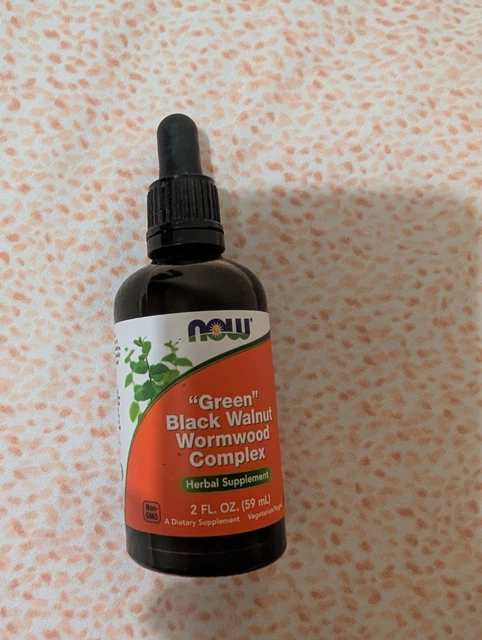 NOW FOODS GREEN Black Walnut Wormwood Complex Herbal Supplement - 59 ml ...