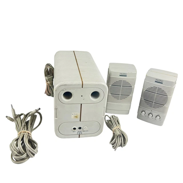 VINTAGE ALTEC LANSING ACS31 Computer Multimedia Subwoofer And 2 ...