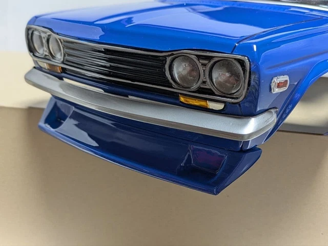 PANDORA 1/10 DATSUN 510 Bluebird RC Car Body Only Detailed Front Grille ...