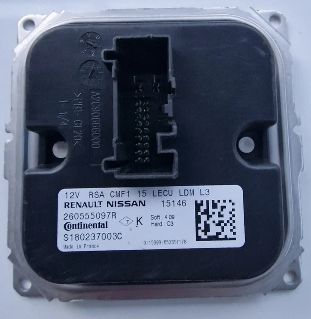 BALLAST MODULE LED 260555097R CALCULATEUR BOITIER XENON POUR PHARE ...