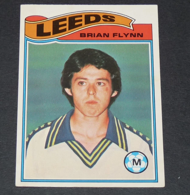 BRIAN FLYNN LEEDS United Peacocks Football Card 1978 Topps Orange ...