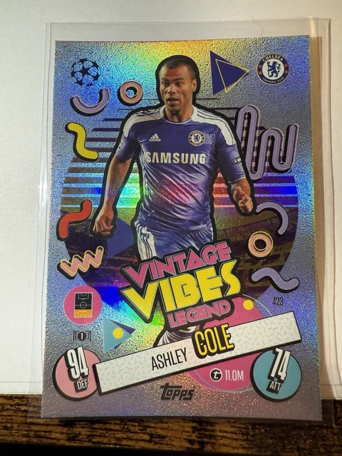 TOPPS MATCH ATTAX 2024/2025 24/25 Ashley Cole Vintage Vibes Legend Chelsea #423 £1.75 - PicClick UK