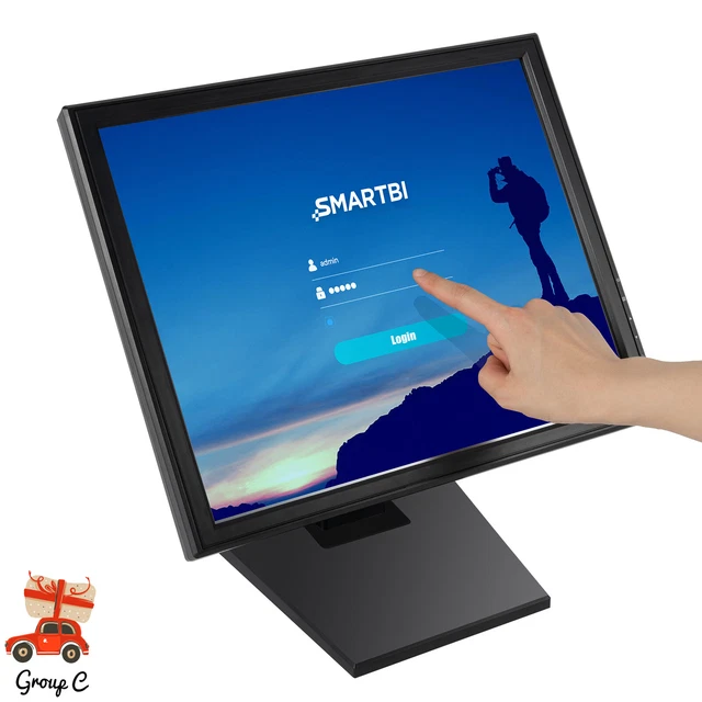 17 ZOLL LCD Touchscreen Monitor POS Kassenmonitor System USB VGA Touch ...