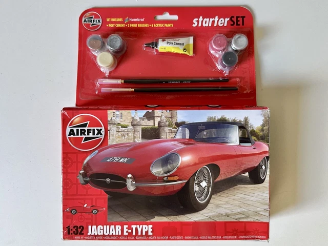 AIRFIX JAGUAR E-TYPE Model Starter Kit 1/32 Scale UNOPENED £10.07 ...