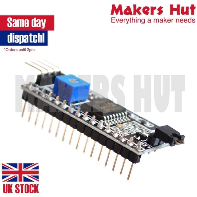 Iic I2c Serial Interface Board Module Port Lcd1602 Display Arduino Pic Pi Arm Uk £279 Picclick Uk