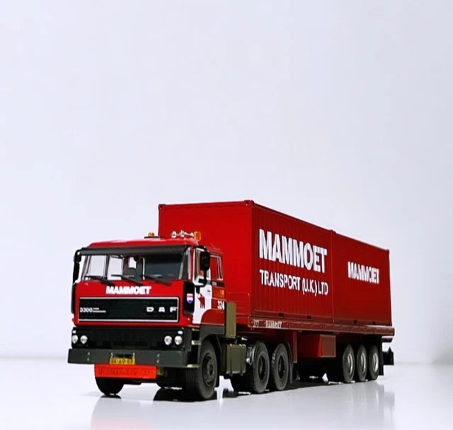 DAF 3300 6X4 classic flatbed trailer+2x20ft container "Mammoet" WSI ...