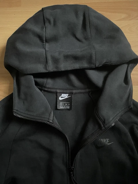 NIKE TECH FLEECE Zip-Up Hoodie Old Season, Black, Size XS £37.12 ...