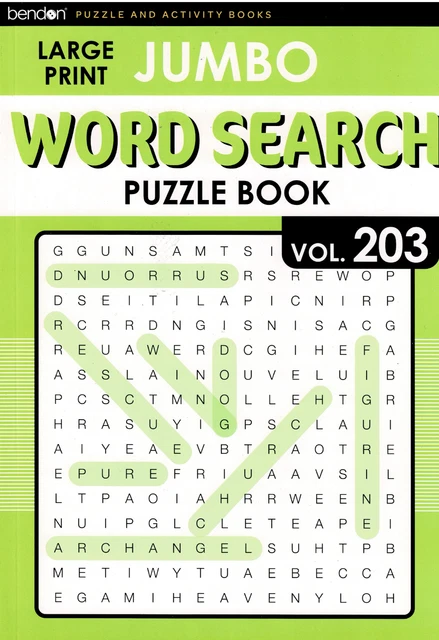 Bendon Large Print Word Search BENDON, LARGE PRINT Jumbo Word Search,