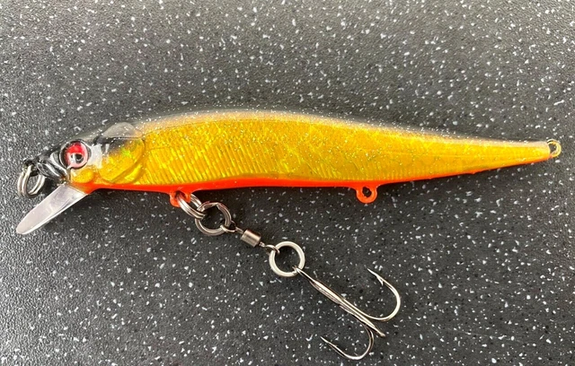 ONETEN VISION LURE Kinkuro Gold Scales 14g 110mm Tay Salmon Tay Rigged ...