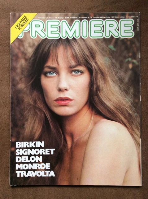 MAGAZINE DU CINÉMA Première N°21 Jane Birkin, Signoret, Delon, Monroe ...