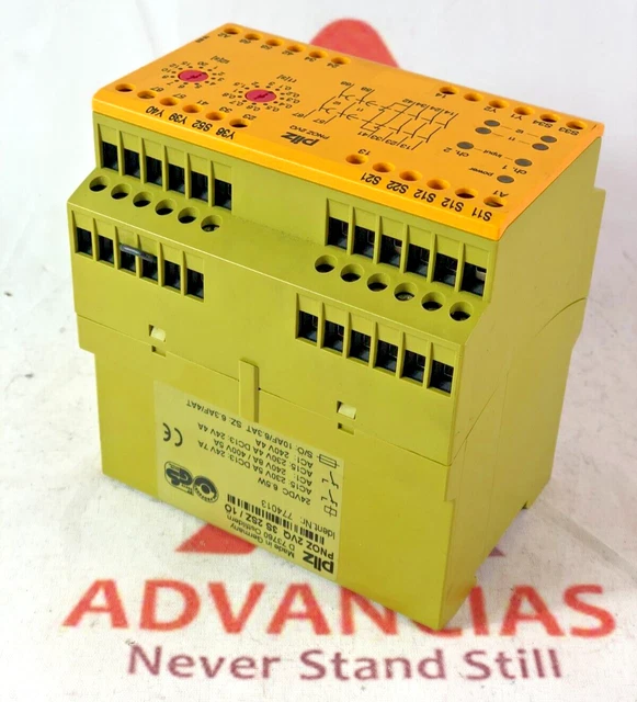 PILZ 24VDC SAFETY relay module, PNOZ 2VQ 3S 2SZ/1O, 774013, used $216. ...