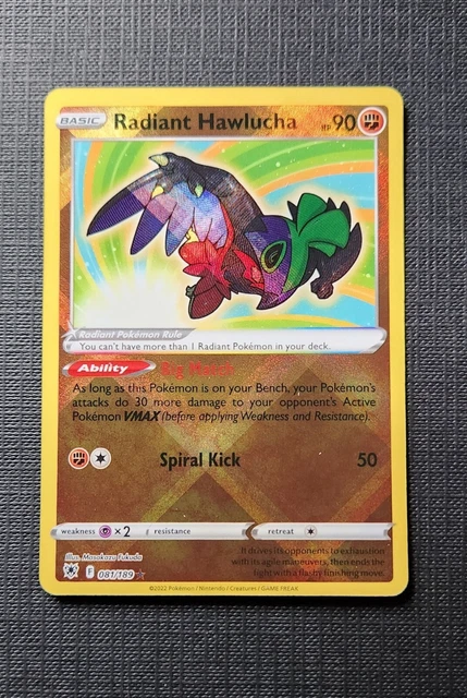 POKÉMON TCG RADIANT Hawlucha Sword & Shield - Astral Radiance 081/189 ...
