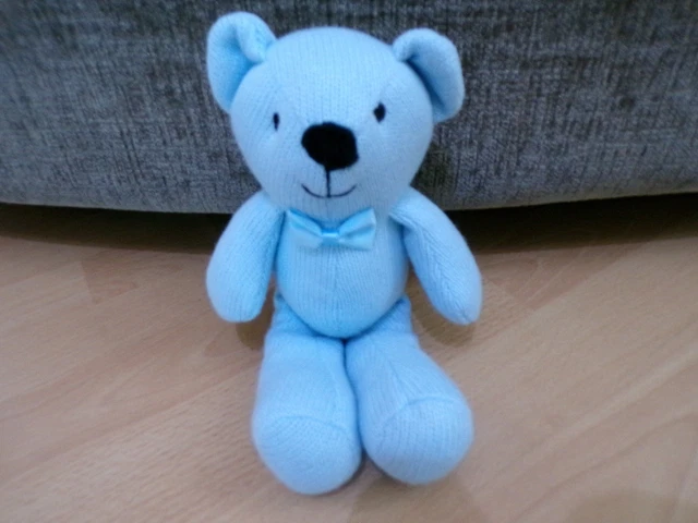RISING STAR BLUE Baby Teddy Bear Soft Toy Comforter Plush 11In £3.44 ...