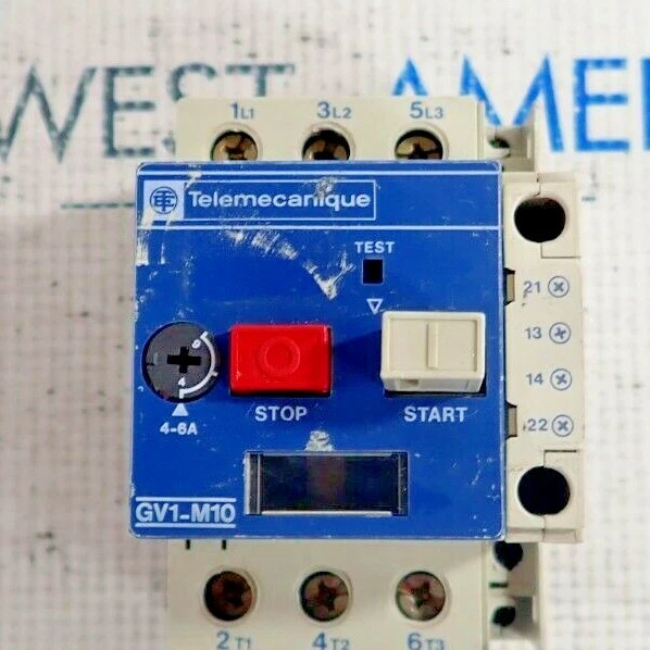 DISJONCTEUR MOTEUR TELEMECANIQUE Gv1-M10 4-6A Gv1-Ao1 Auxiliaire EUR 36 ...